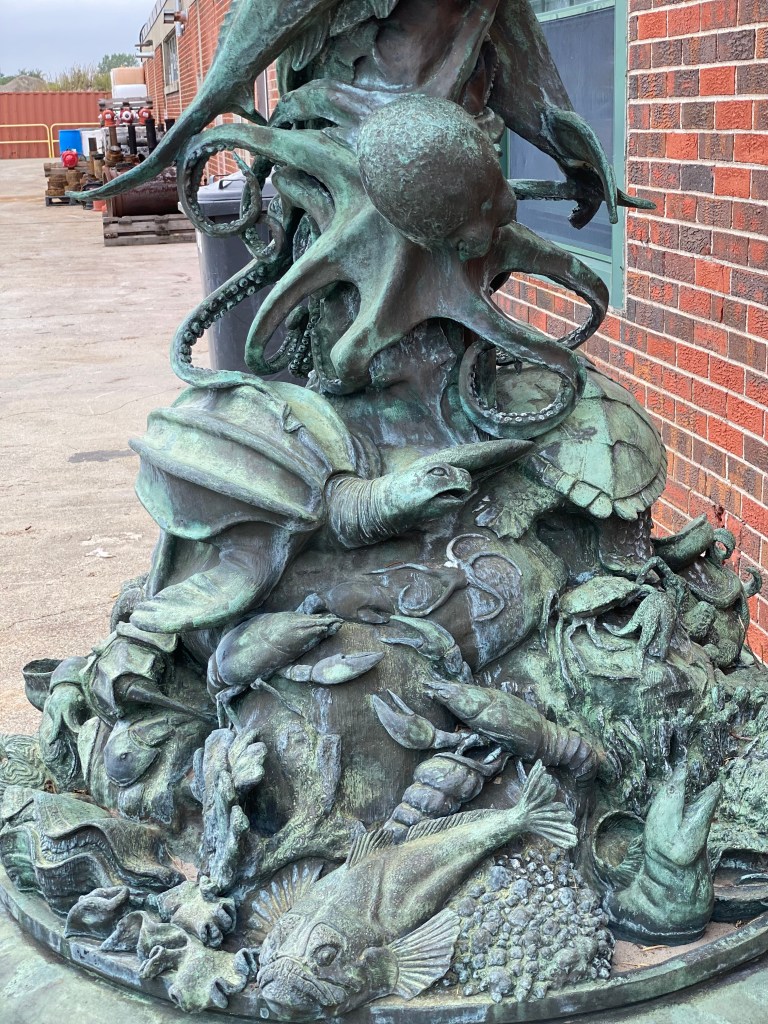 Poseidon lives a lonely life at New Bedford’s public works yard - The ...