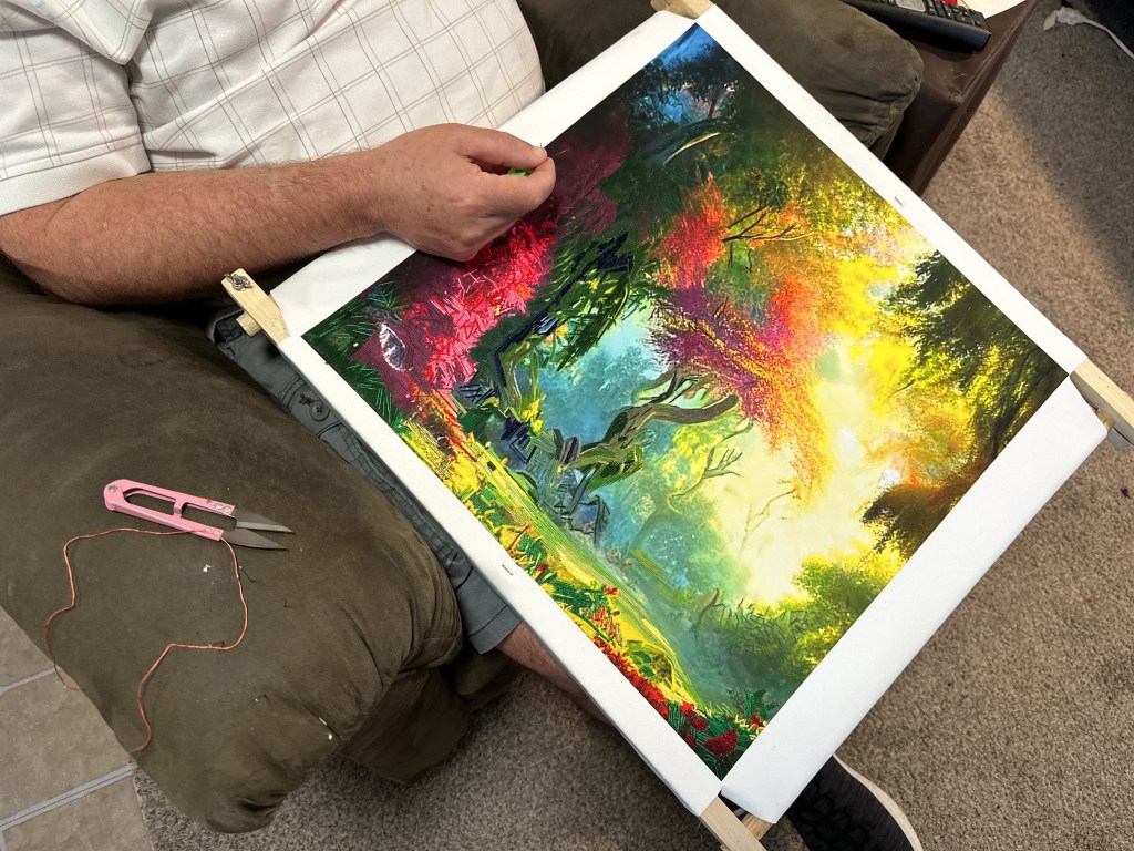 David Poyant crafting a new chapter with thread paintings - The New ...