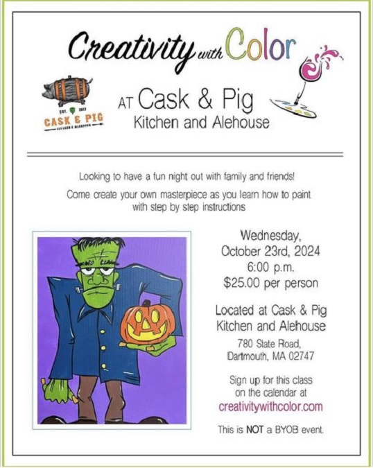 Frankenstein Paint Night at Cask & Pig - The New Bedford Light