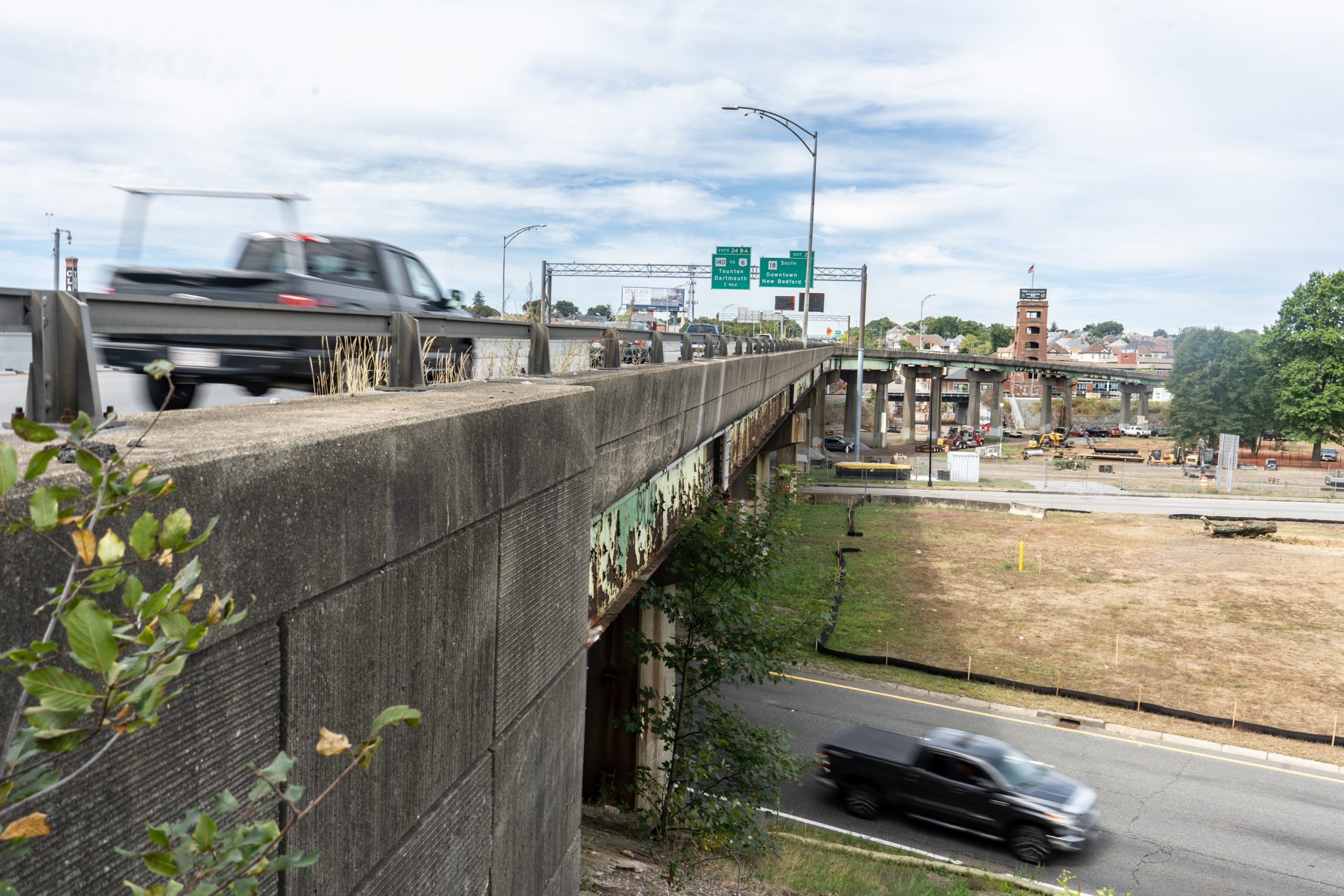 Construction ramps up in New Bedford to replace I-195/Route 18 ...