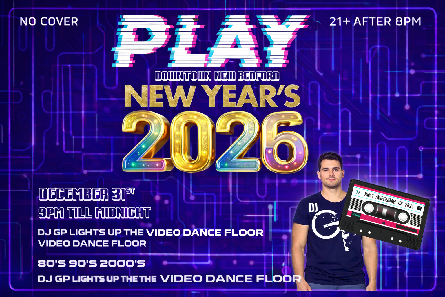 New Year's Eve w/ DJ Gregg at Play Arcade - The New Bedford Light